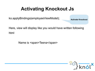 Introduction to Knockout Js | ODP