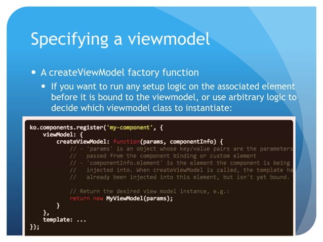 Knockoutjs – components | PPT