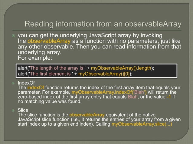 Knockoutjs Part 2 Beginners | PPT