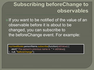 Knockoutjs Part 2 Beginners | PPT