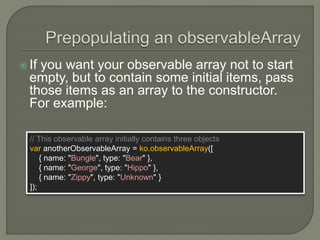 Knockoutjs Part 2 Beginners | PPT