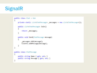 Knockout.js & SignalR | PPTX