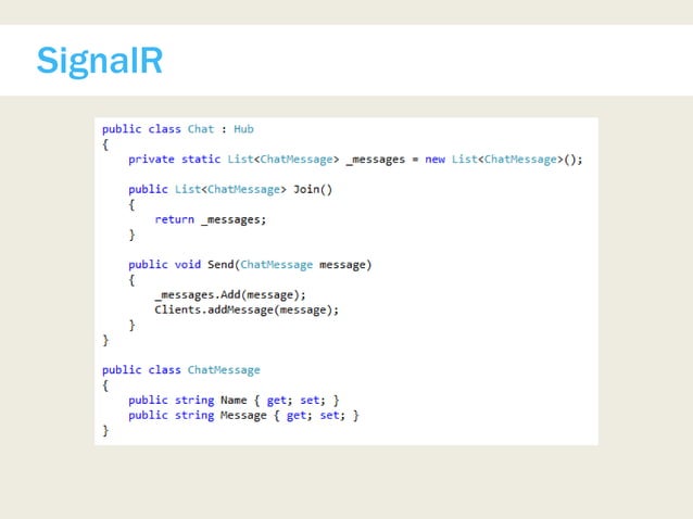 Knockout Js And Signalr Ppt