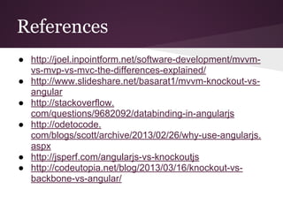 Knockout vs. angular | PPT