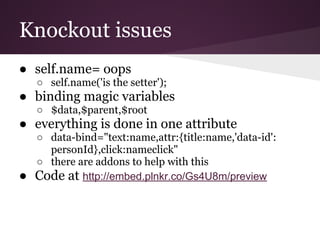 Knockout vs. angular | PPT