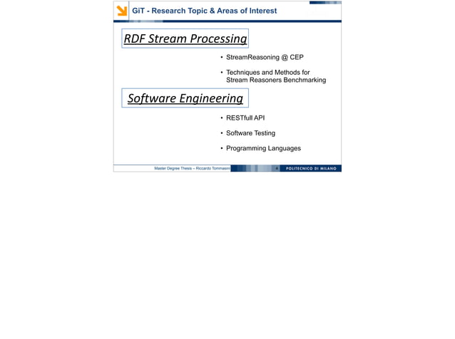 Streaming Day - an overview of Stream Reasoning | PPT