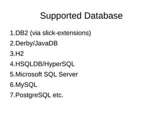 Brief introduction of Slick | PDF | Databases | Computer Software and Applications