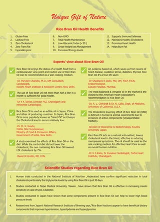 #649 Rice Bran Oil - Heart Friendly Cooking | PDF