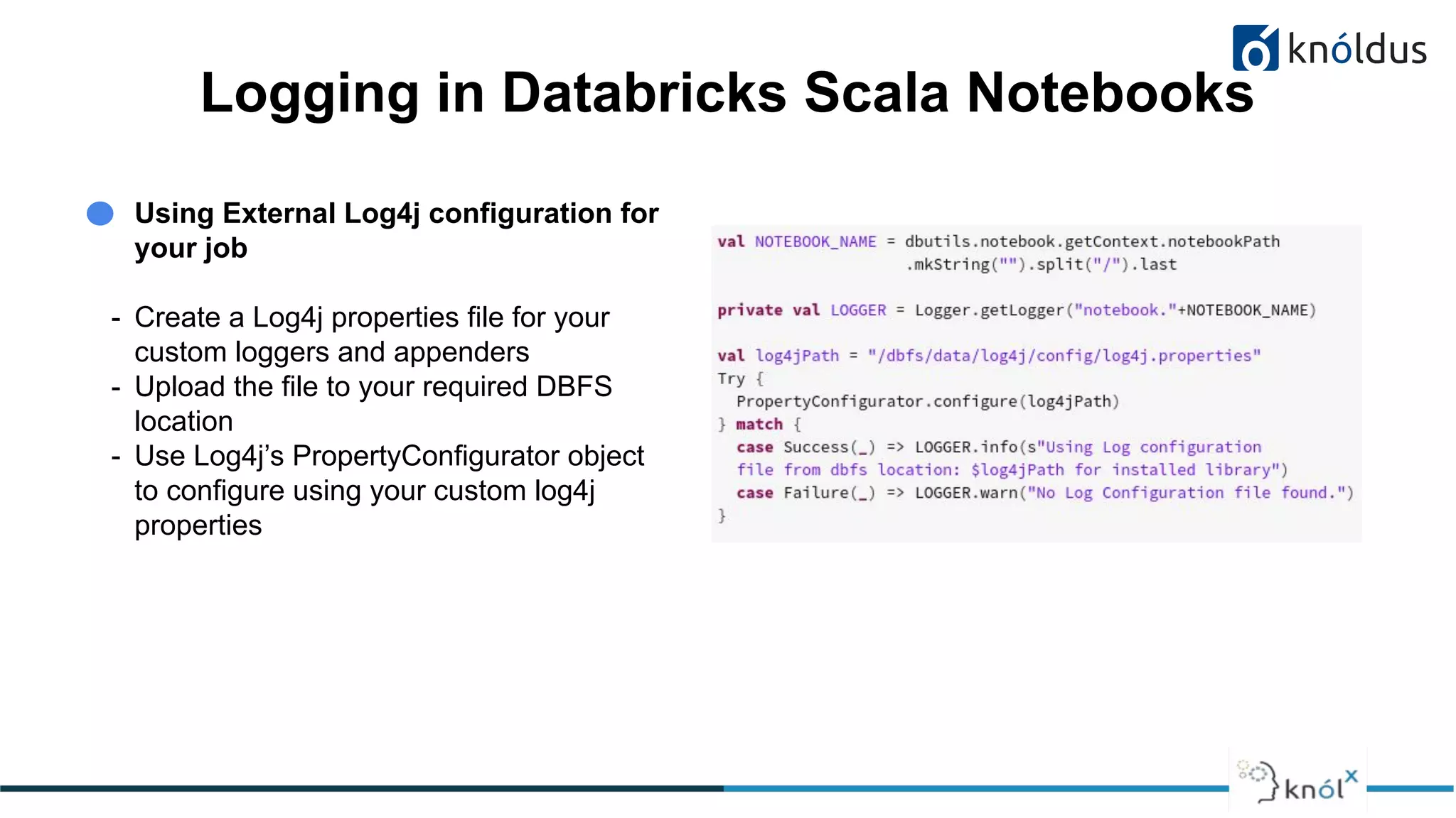 Databricks and Logging in Notebooks | PPT