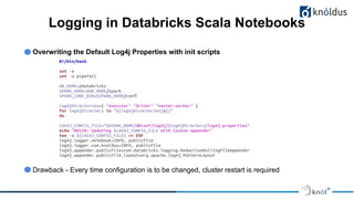Databricks and Logging in Notebooks | PPT