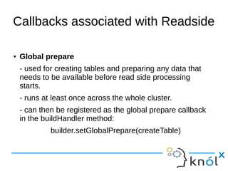 Persistent Read-Side in Lagom | ODP | Databases | Computer Software and Applications