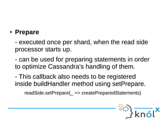 Persistent Read-Side in Lagom | ODP | Databases | Computer Software and Applications