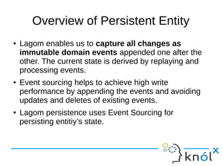 Persistent Read-Side in Lagom | ODP | Databases | Computer Software and Applications