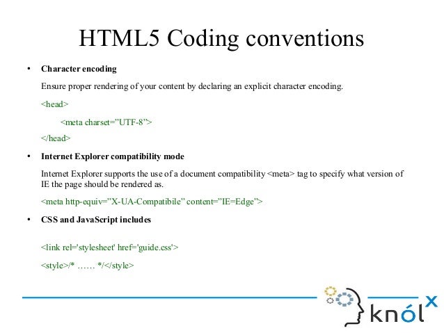 Html5 Css Javascript Style Guide And Coding Conventions