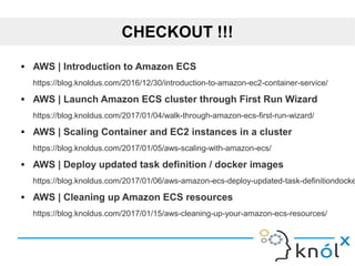 Walk-through: Amazon ECS | ODP