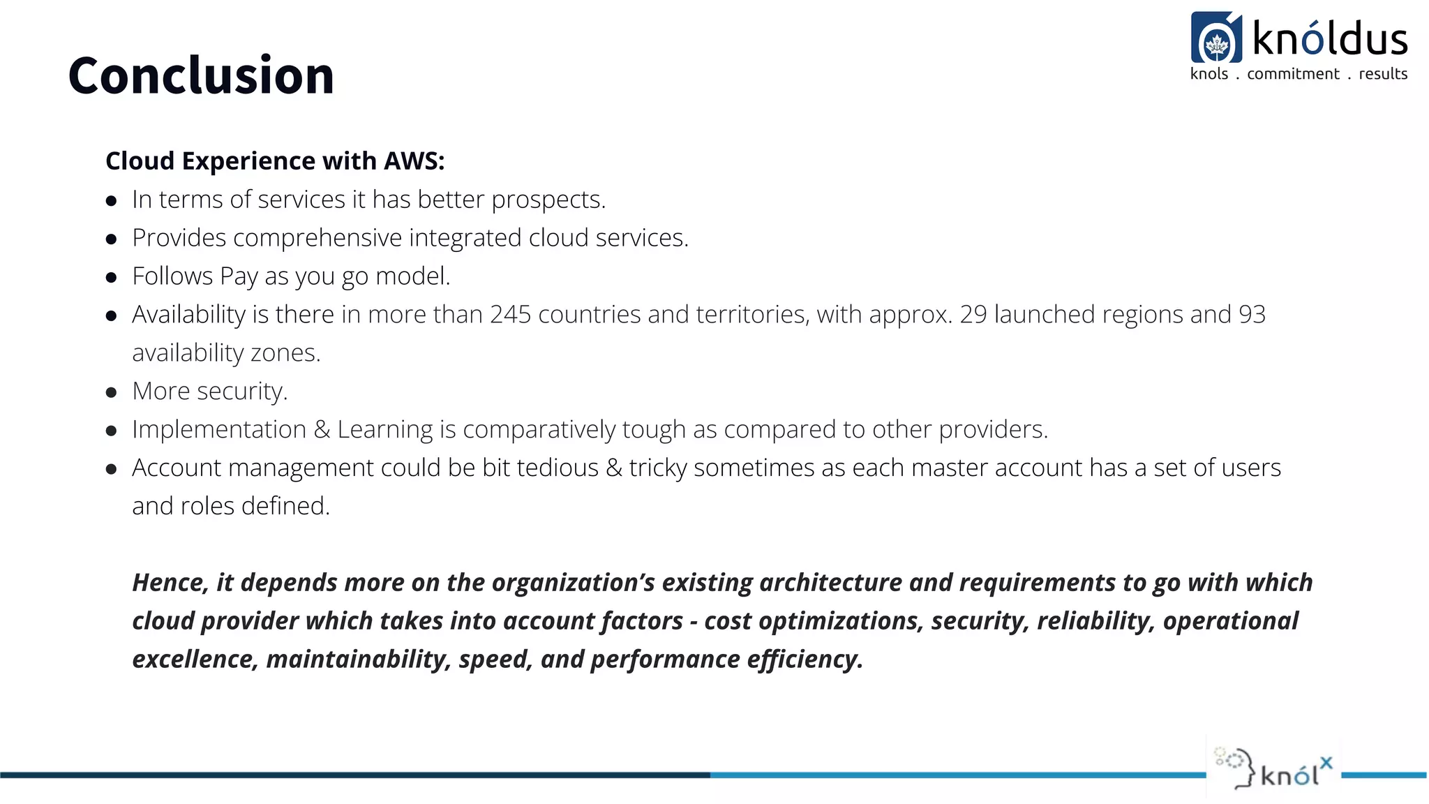 KnolX AWS Tech. Stack | PDF