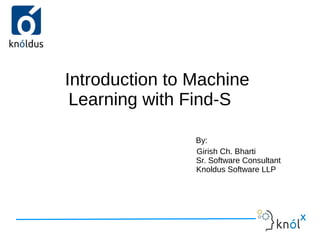 Introduction to Machine Learning with Find-S | ODP
