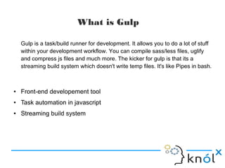 GulpJs - An Introduction | ODP