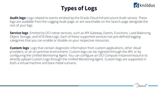 Observability and Management on OCI - Logging and Monitoring | PDF