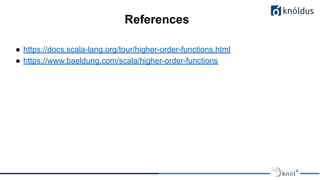 Introduction to Higher Order Functions in Scala | PDF