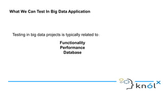 Big Data Testing Strategies | ODP | Computer Software and Applications ...
