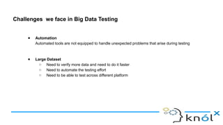 Big Data Testing Strategies | ODP