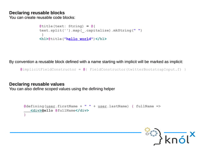 Play Template Engine Based On Scala