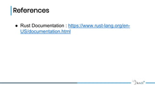 Functional Aspect Of Rust | PPTX