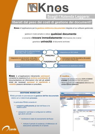 Brochure Knos - gestione documentale | PDF