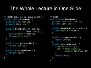 Knots - the Lazy Data Transfer Objects for Dealing with the Microservices Craze | PPT