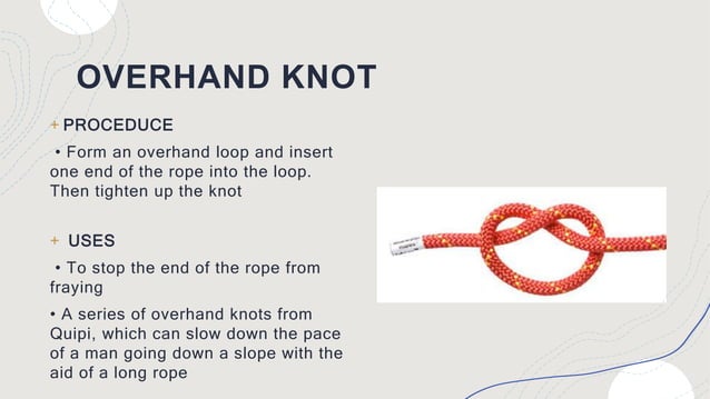 BASIC KNOT TYING AND PROCEDURES OF KNOT TYING | PPTX