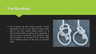 KNOT TYING.pptx for 2nd year students!! | PPTX