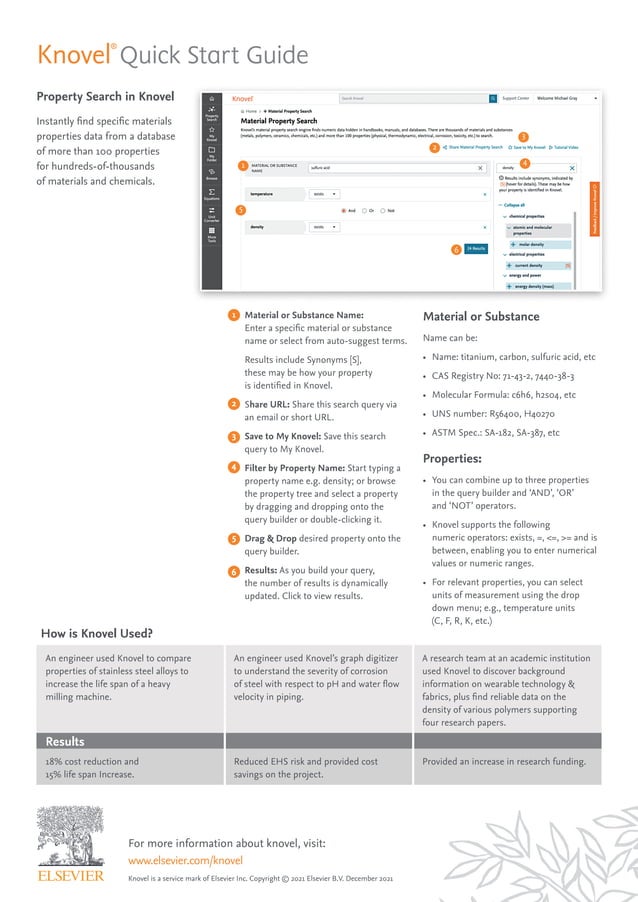 Knovel Quick Start Guide | PDF