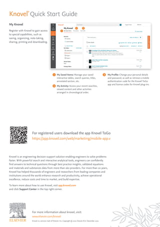 Knovel Quick Start Guide | PDF