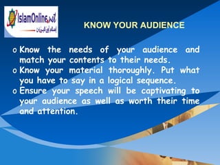 know your Audience | PPS
