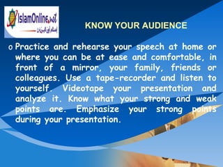know your Audience | PPS