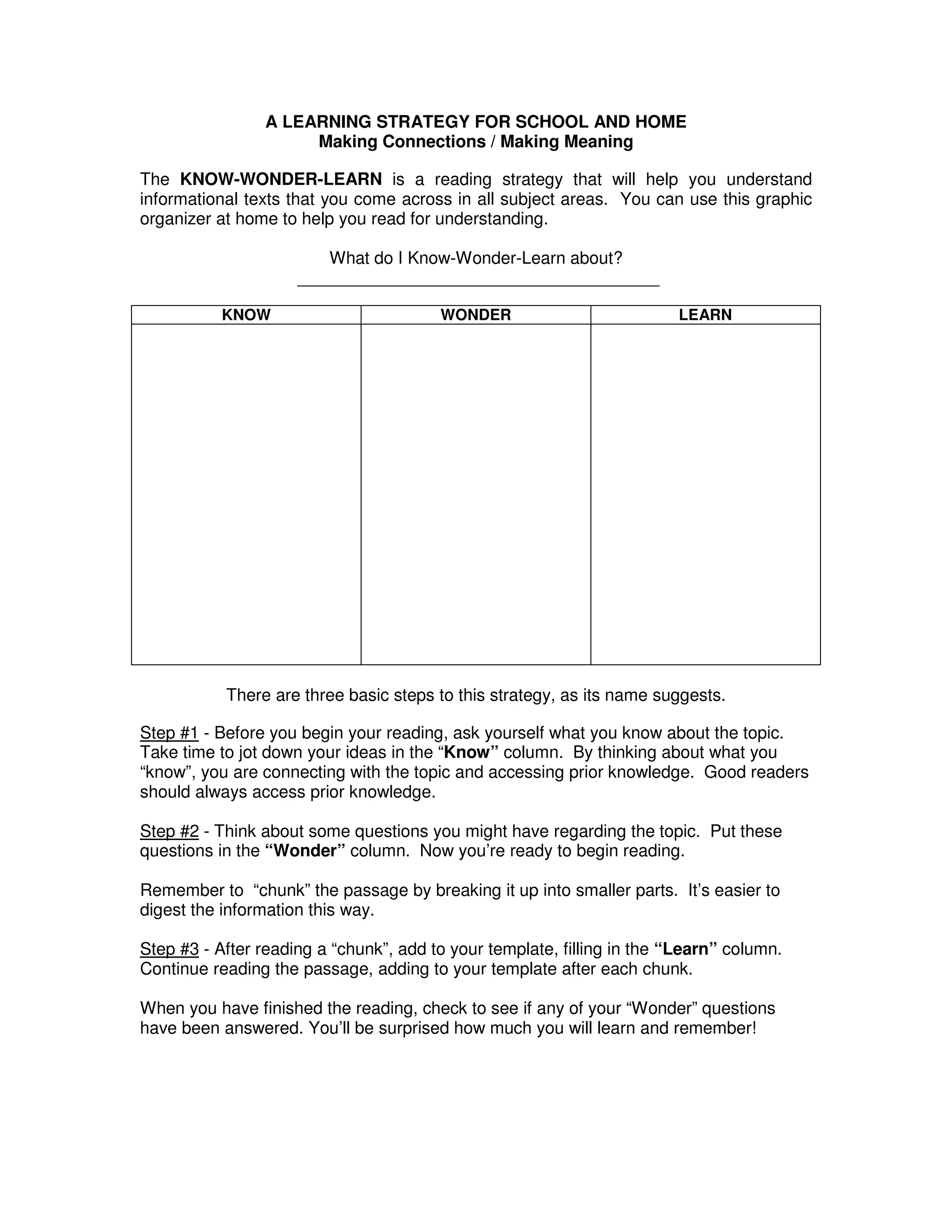 Know wonder-learn | PDF