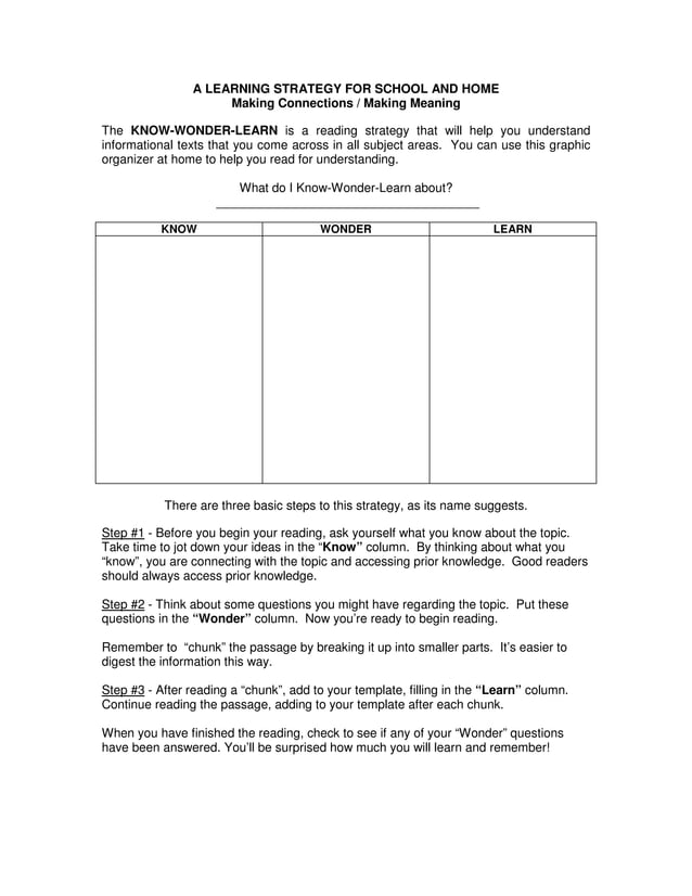 Know wonder-learn | PDF