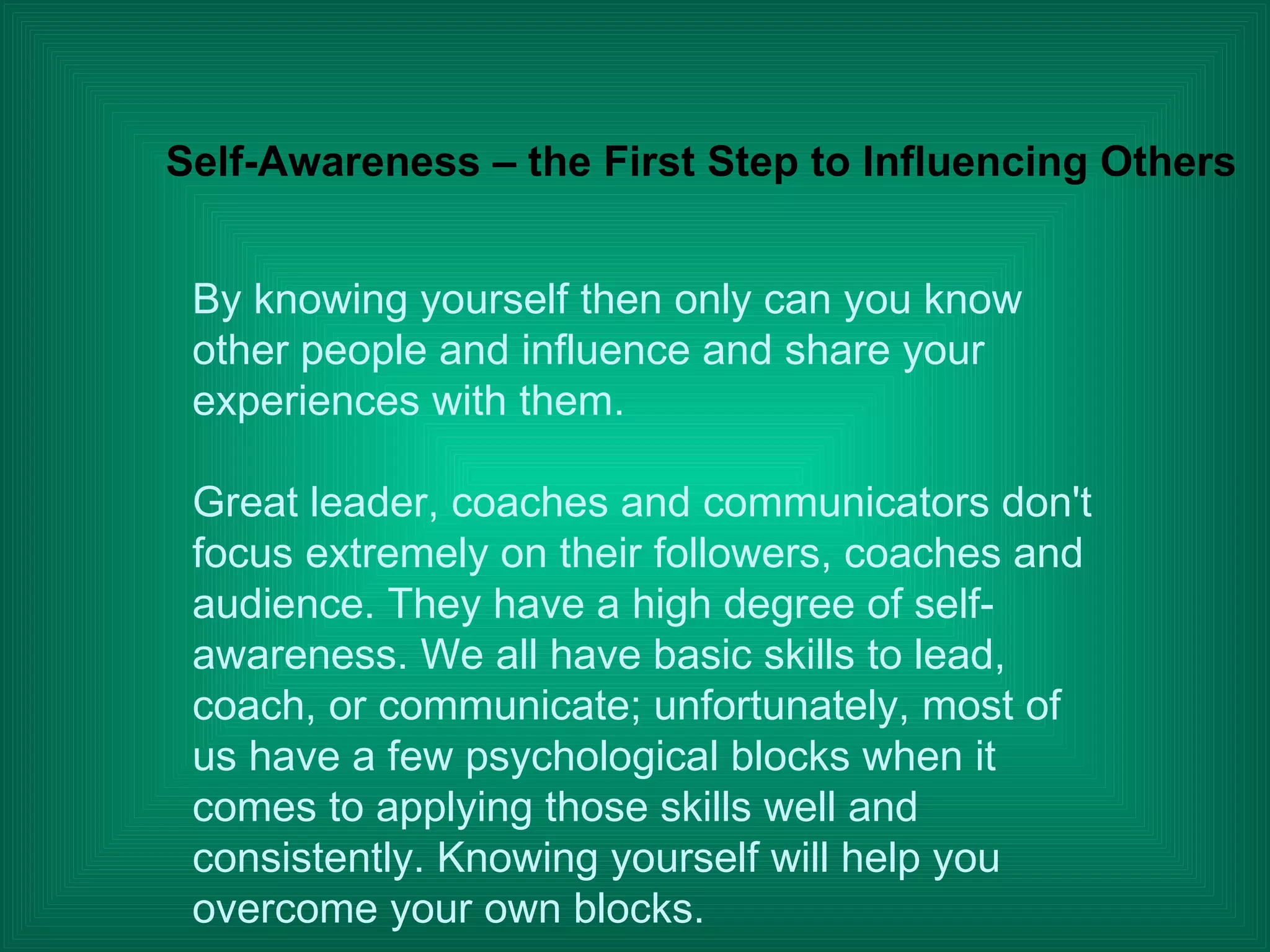 Know Yourself & Others | PPT