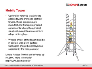 Know about access equipment and working at heights, and how to work ...