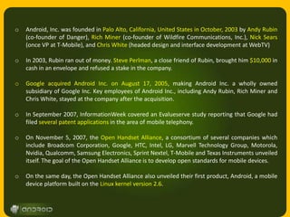 Know about Android Operating System | PPT