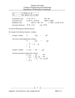 Know about basic logic gates with truth tables | PDF | Operating ...