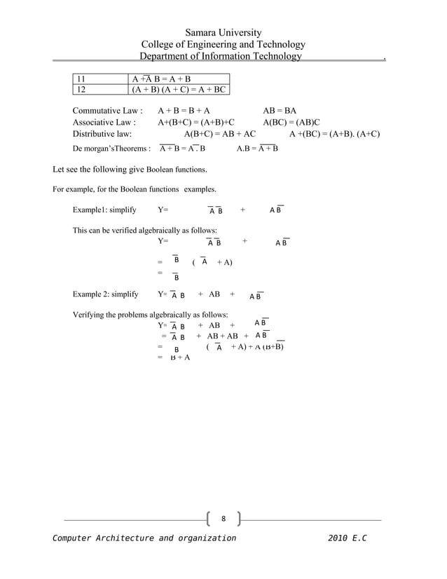 Know about basic logic gates with truth tables | PDF | Operating ...