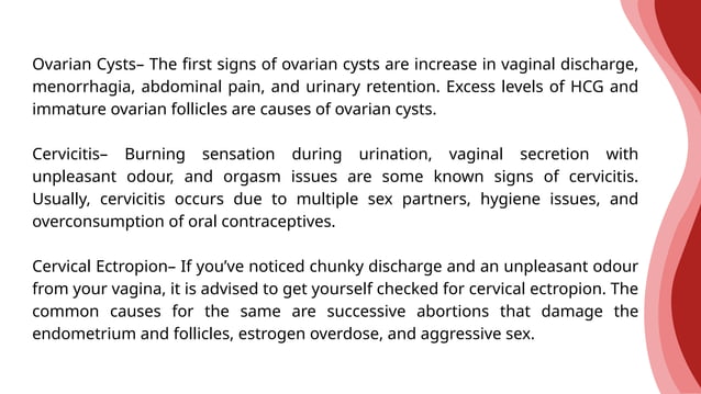 Know about common Gynecological Problems | PPTX