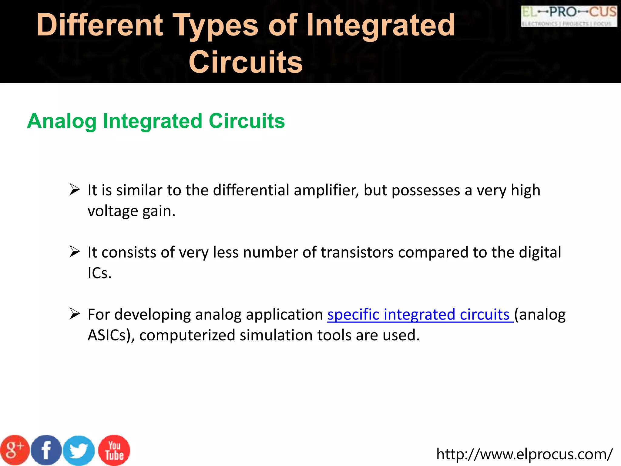 Know About Different Types of Integrated Circuits | PPTX