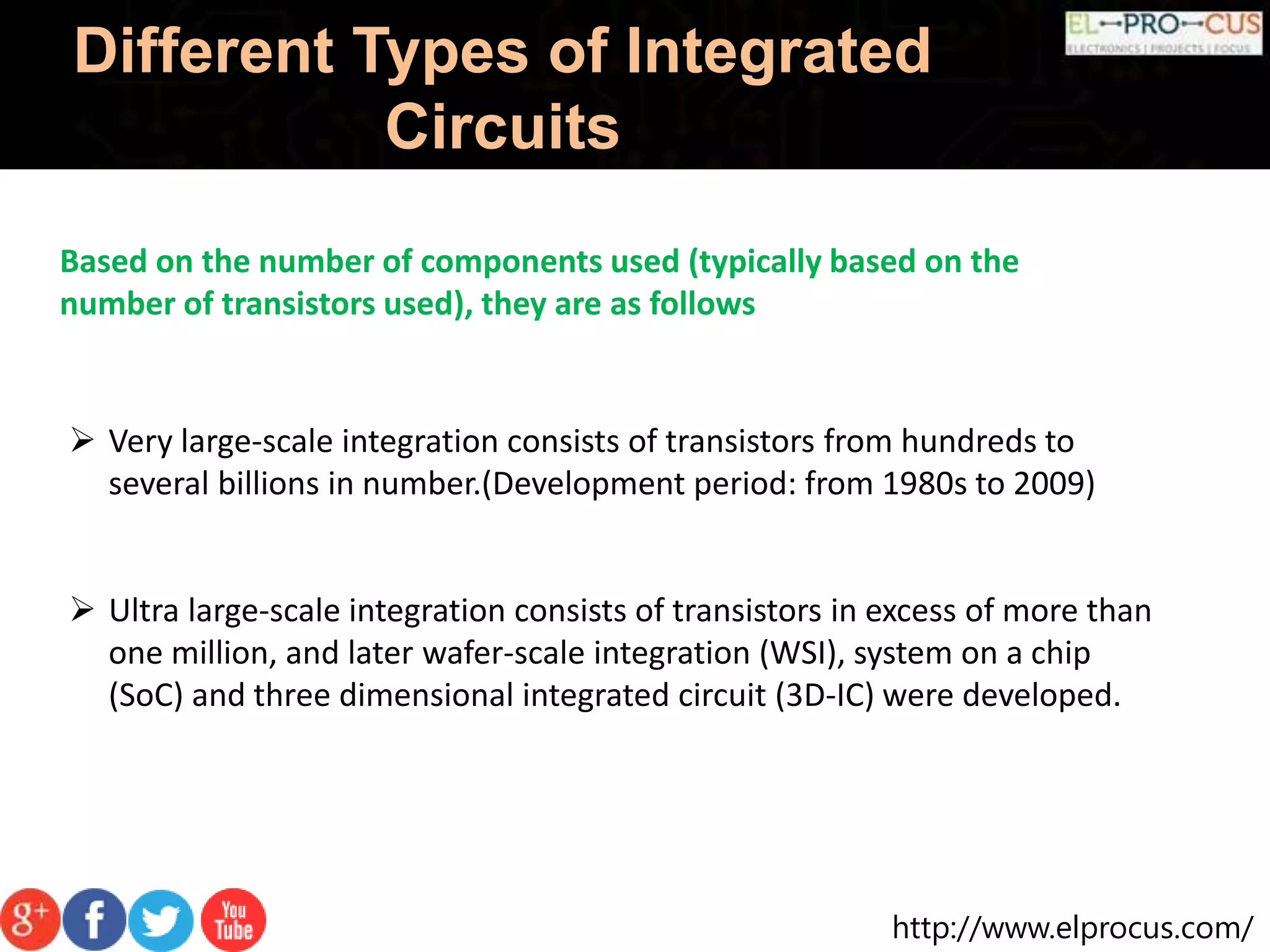 Know About Different Types of Integrated Circuits | PPTX