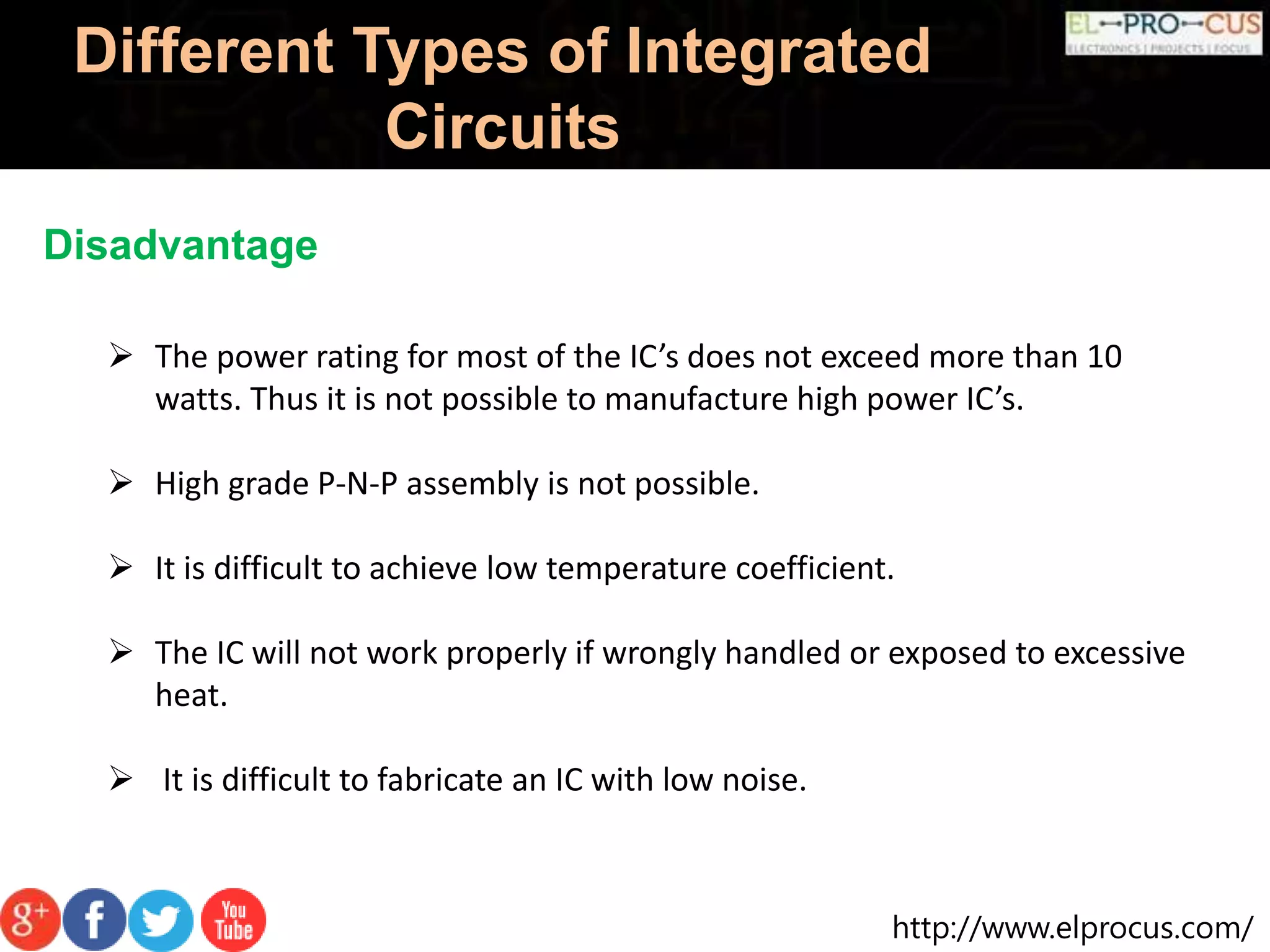 Know About Different Types of Integrated Circuits | PPTX