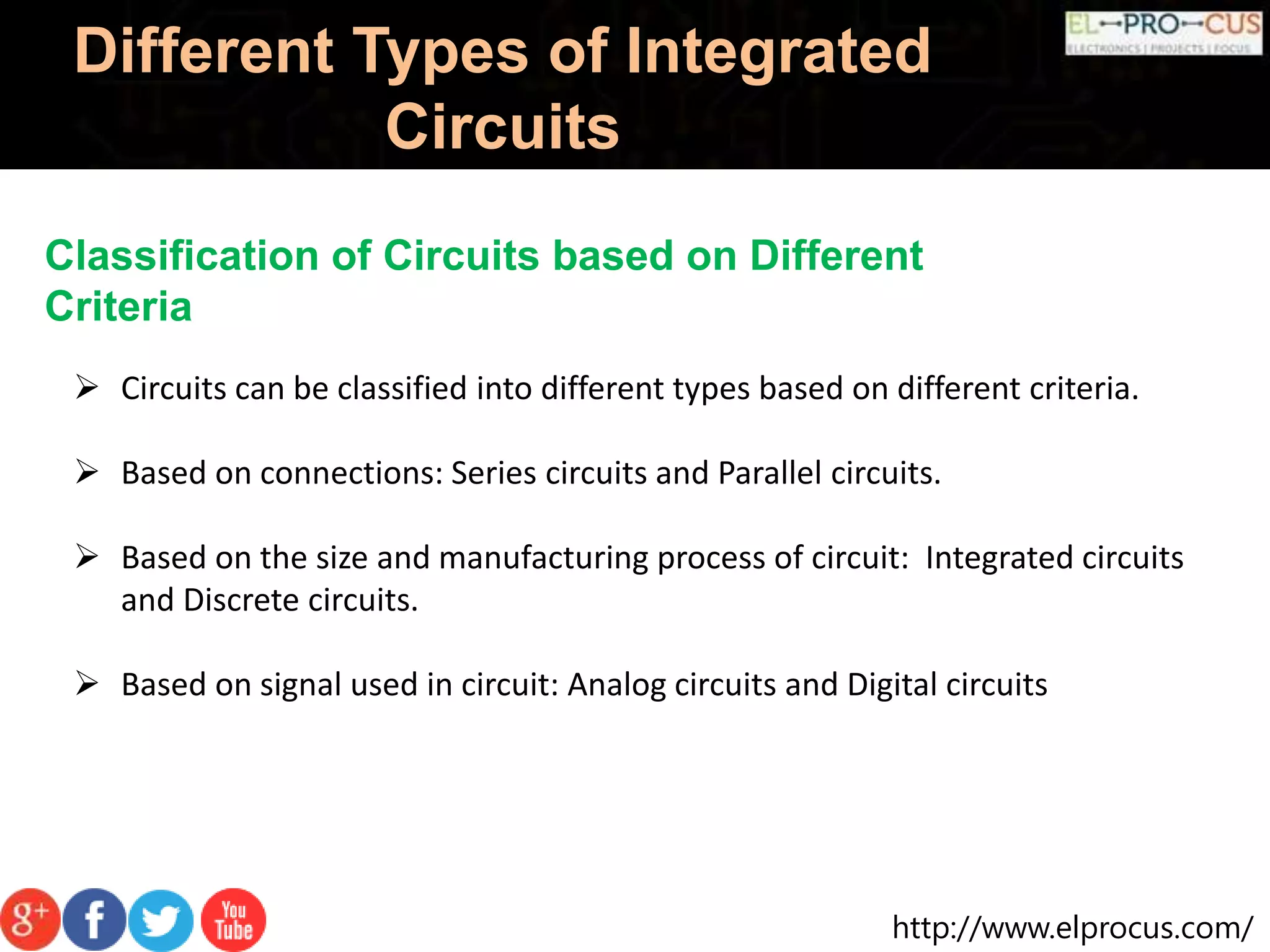 Know About Different Types of Integrated Circuits | PPTX