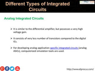 Know About Different Types of Integrated Circuits | PPTX