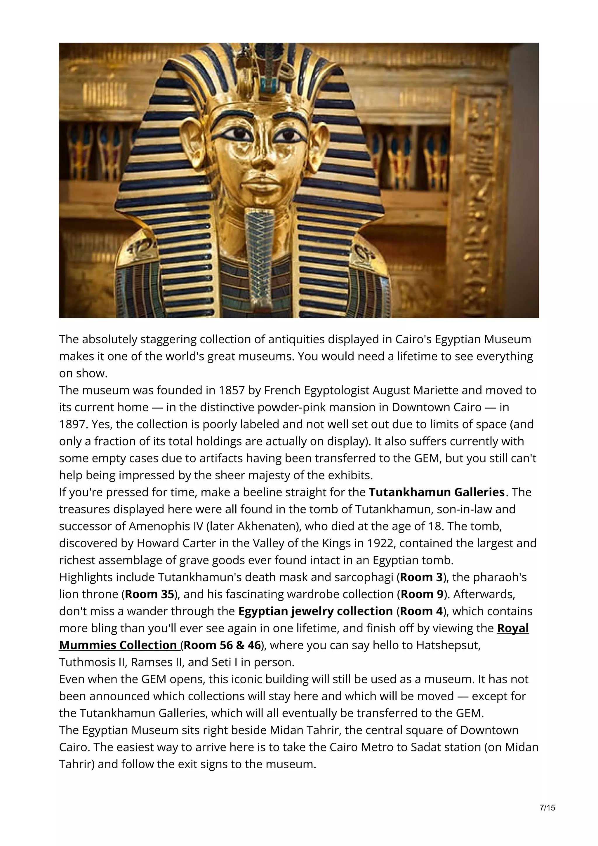 Know about egypt cairo | PDF